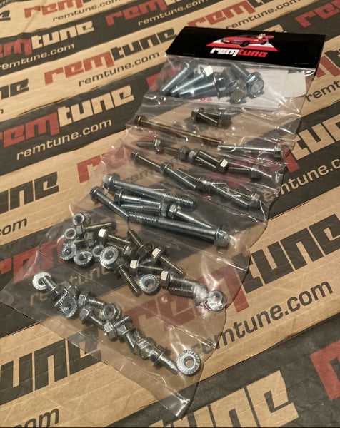 Honda Acura Short Block Hardware Bolt Kit Oil Pan Water Pump T Stat ...